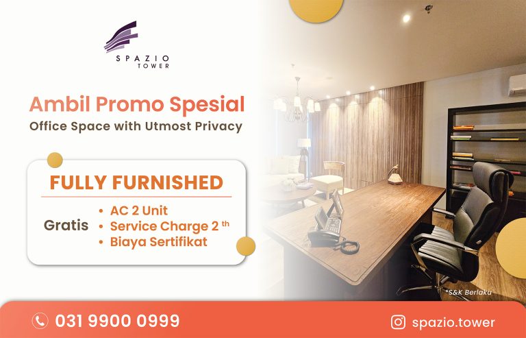 Spazio Tower | Kantor 24 Jam Terbaik di Surabaya Barat
